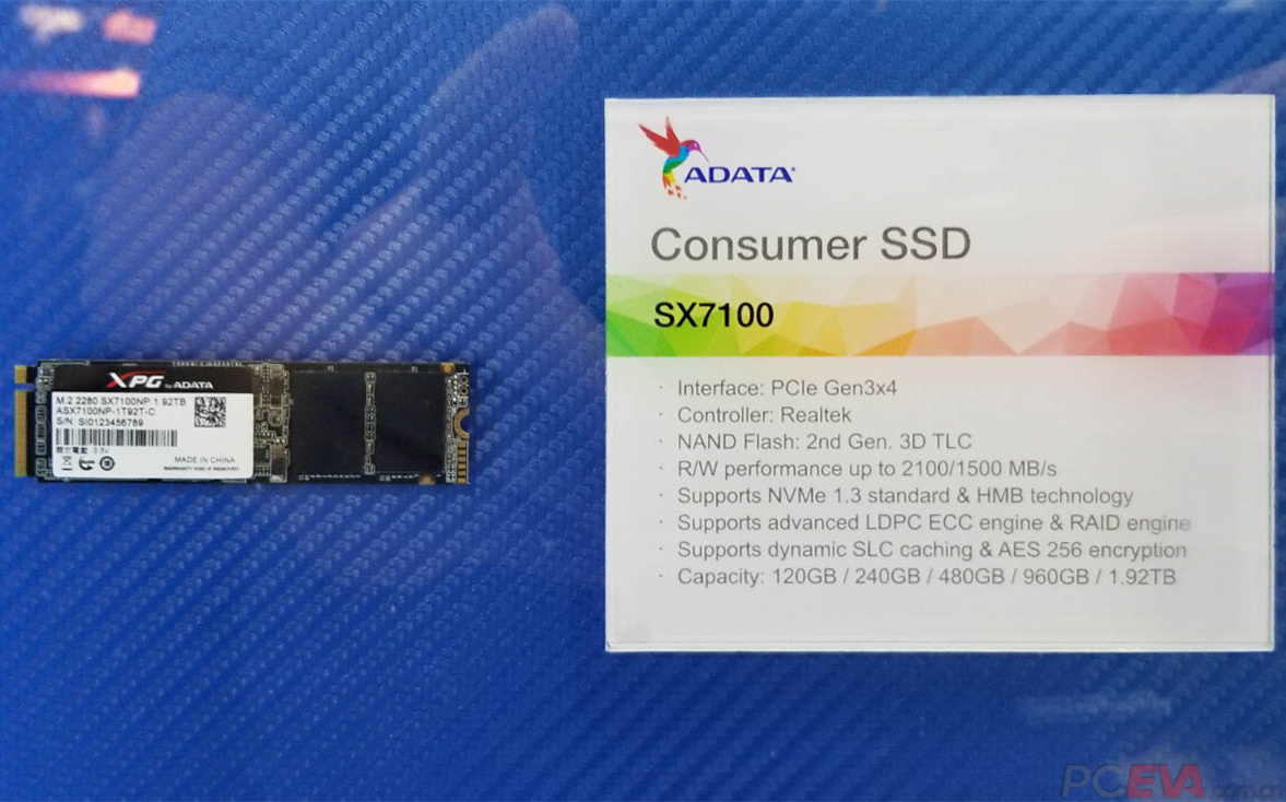 威刚展示2TB无外置缓存NVMe SSD_PCEVA,PC绝对领域,探寻真正的电脑知识