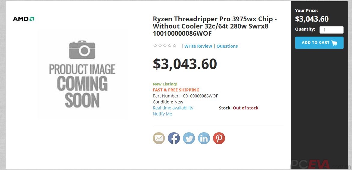 AMD线程撕裂者PRO零售价曝光_PCEVA,PC绝对领域,探寻真正的电脑知识