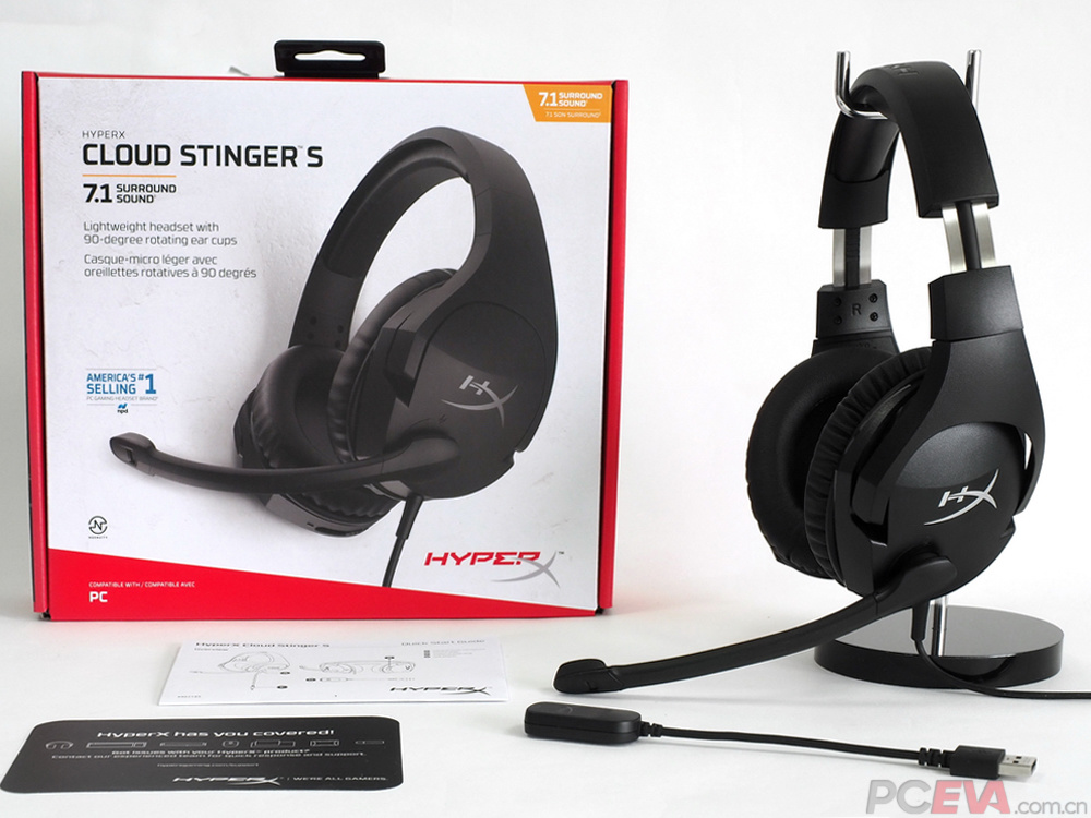 开箱7.1立体声游戏耳机 HyperX Cloud Stinger S毒刺加强版_PCEVA,PC绝对领域,探寻真正的电脑知识