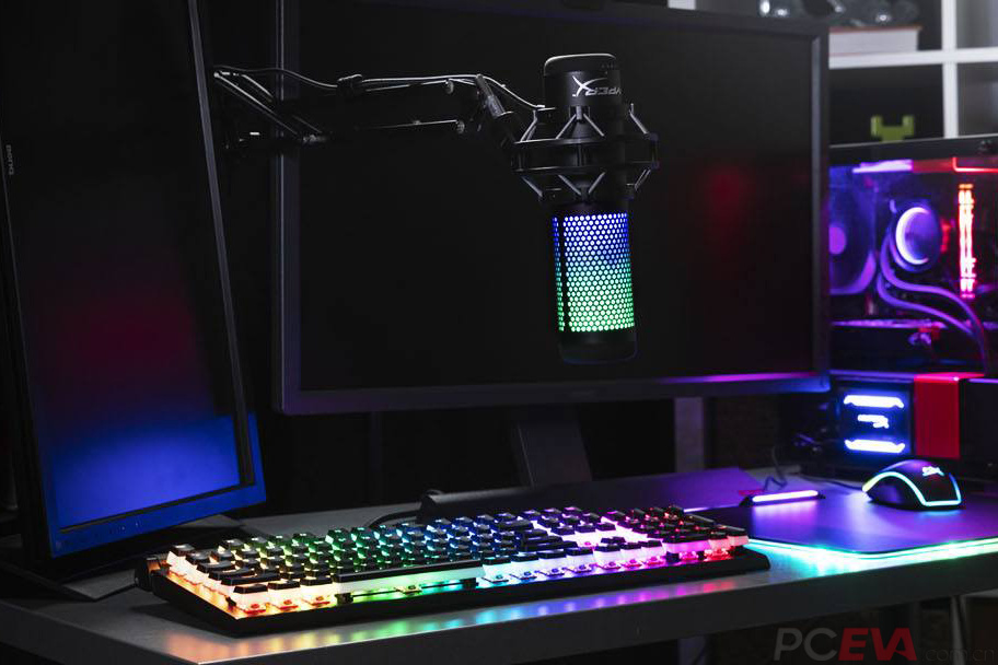 RGB点亮桌面 HyperX声浪加强版麦克风开箱_PCEVA,PC绝对领域,探寻真正的电脑知识