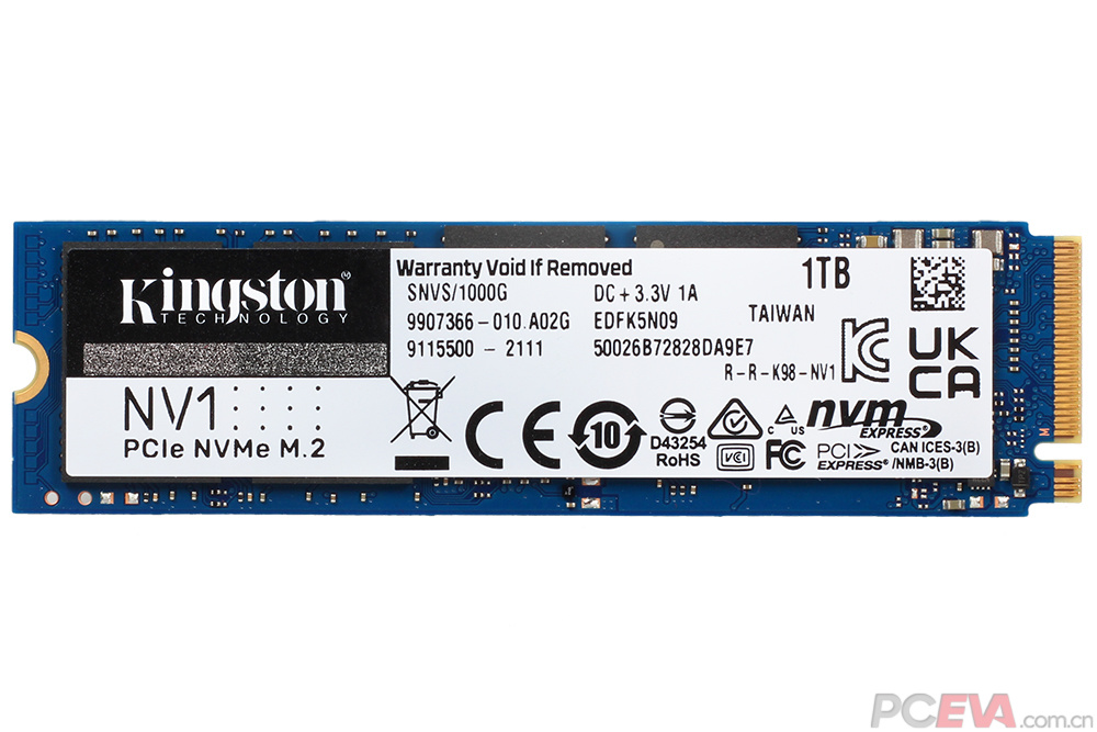 NVMe新体验 金士顿NV1 M.2 NVMe固态硬盘开箱试用_PCEVA,PC绝对领域,探寻真正的电脑知识