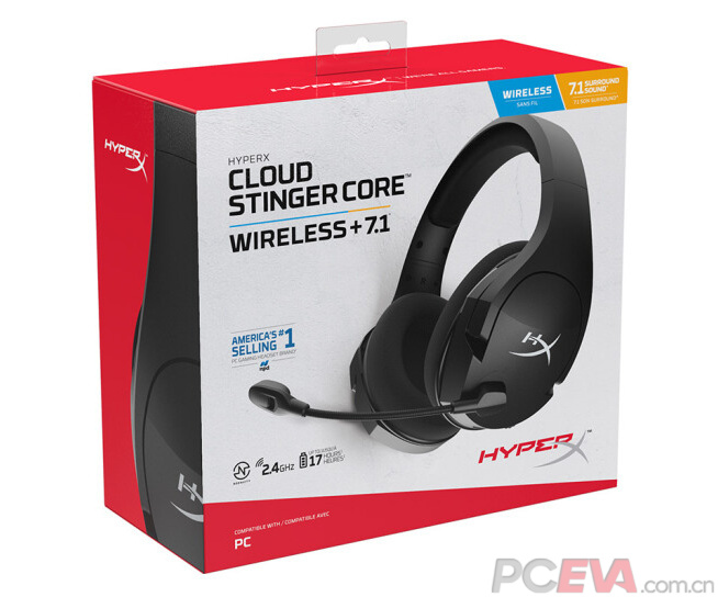 恰如其名 HyperX毒刺灵动版7.1无线游戏耳机_PCEVA,PC绝对领域,探寻真正的电脑知识