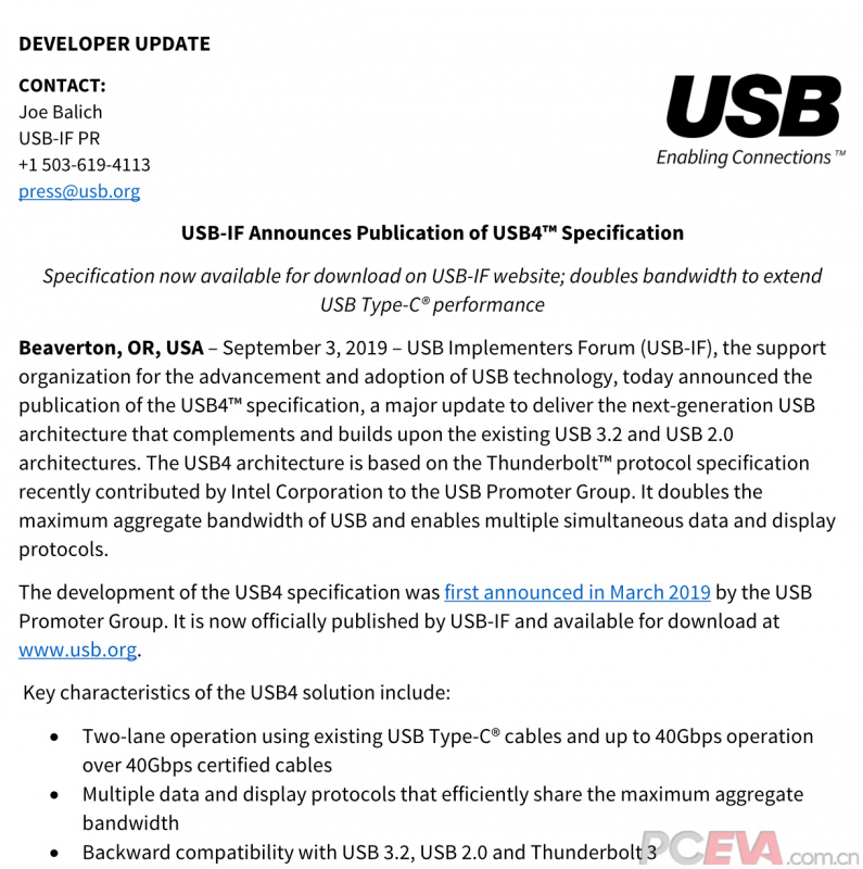 USB协会公布USB4标准_电脑知识论坛_PCEVA,PC绝对领域,探寻真正的电脑知识