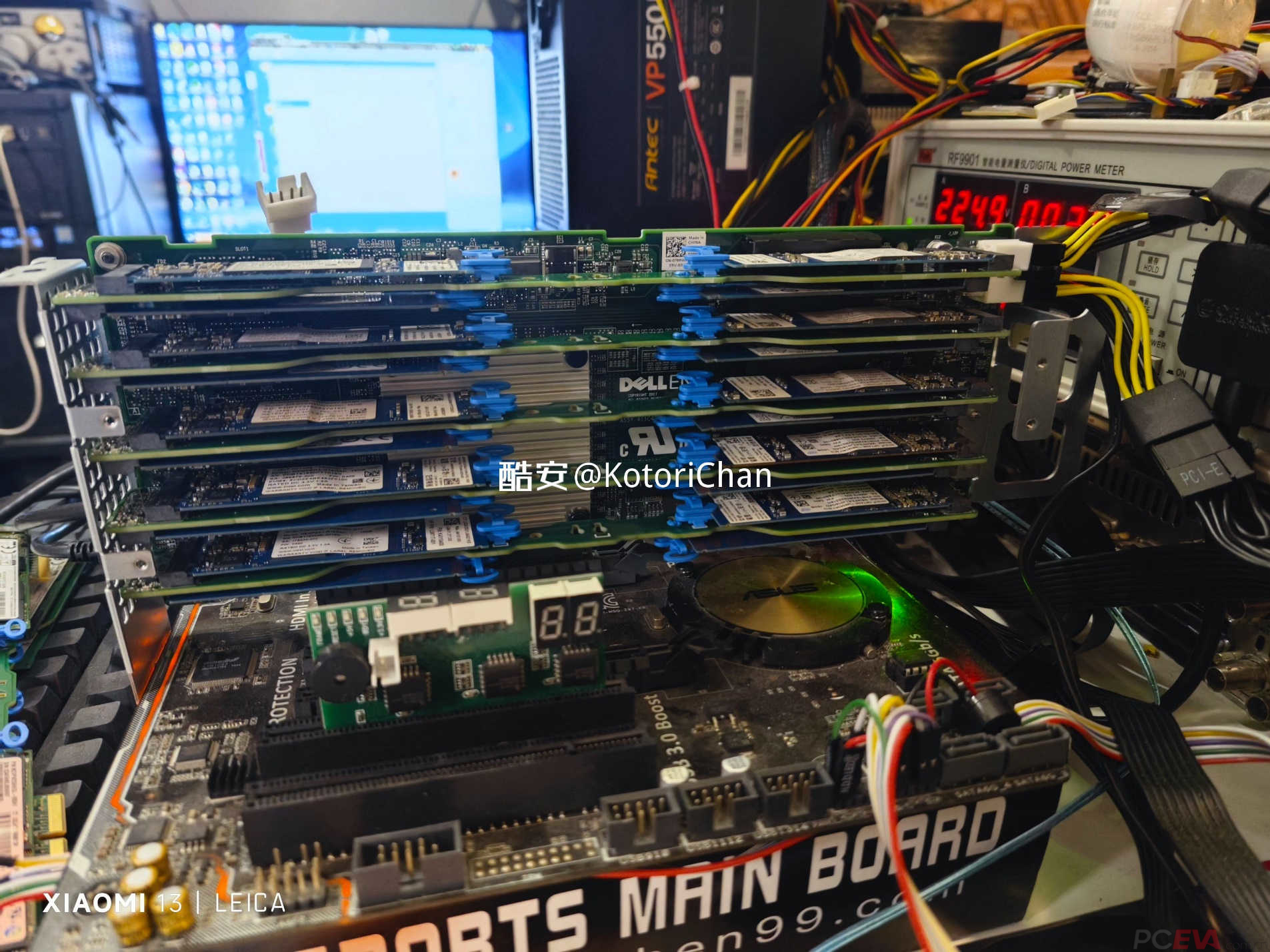 20盘位NVMe SSD扩展卡_PCEVA,PC绝对领域,探寻真正的电脑知识