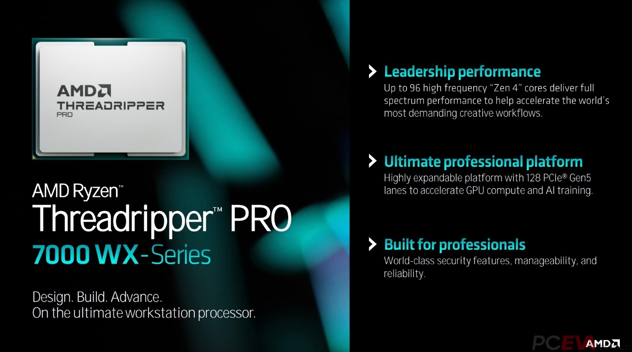 重回HEDT平台，AMD发布锐龙线程撕裂者7000系列处理器_PCEVA,PC绝对领域,探寻真正的电脑知识